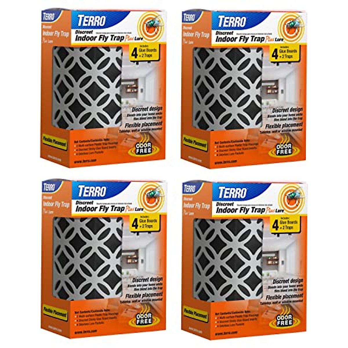 Terro T550 Indoor Fly Trap Plus Lure - Quantity 4