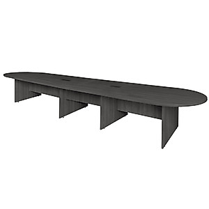Regency Legacy Modular Conference Table with Tabletop Power & Data Ports, 216", Ash Grey