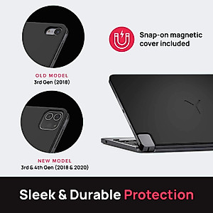 Brydge 11.0 Pro Wireless Keyboard | Compatible with iPad Pro 11-inch (2018) | Backlit Keys | Long Battery Life | (Space Gray)