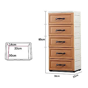 QNN Storage Drawer Units,File Cabinets Plastic Storage Box Drawer Type Children's Clothes Sort Out Box Finishing Box 5 Tier Storage Cabinet,a
