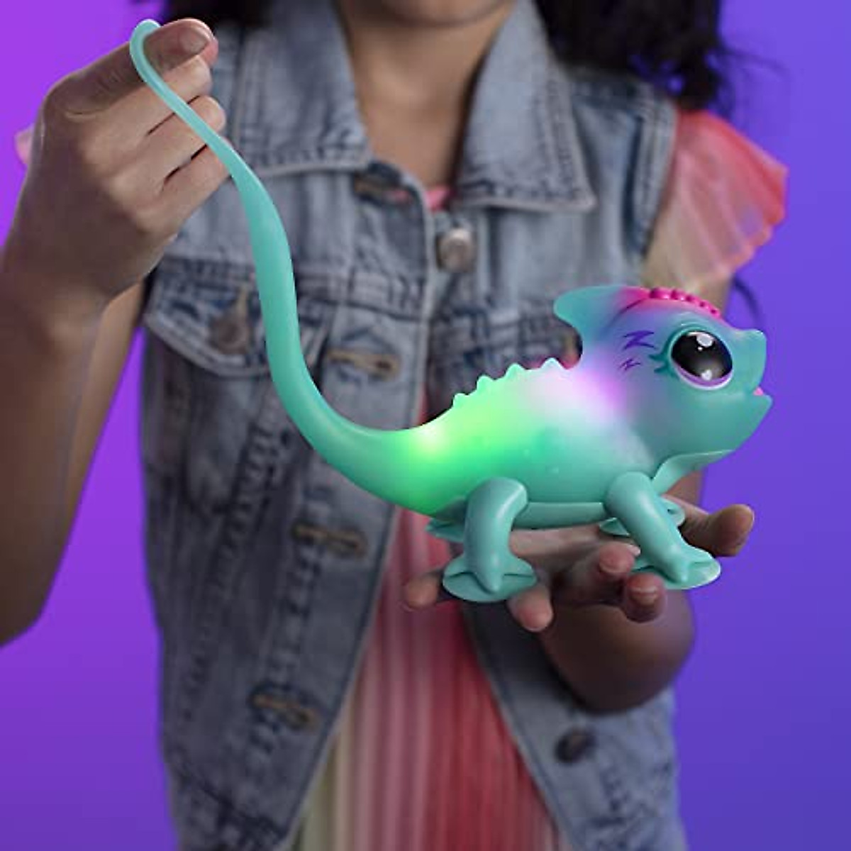 Little Live Pets - Sunny The Bright Light Chameleon Interactive Color Change Light Up Toy, 30+ Sounds & Emotions, So Many Moods, Repeats Back, Beat Detection (Batteries Included, for Kids Ages 5+)