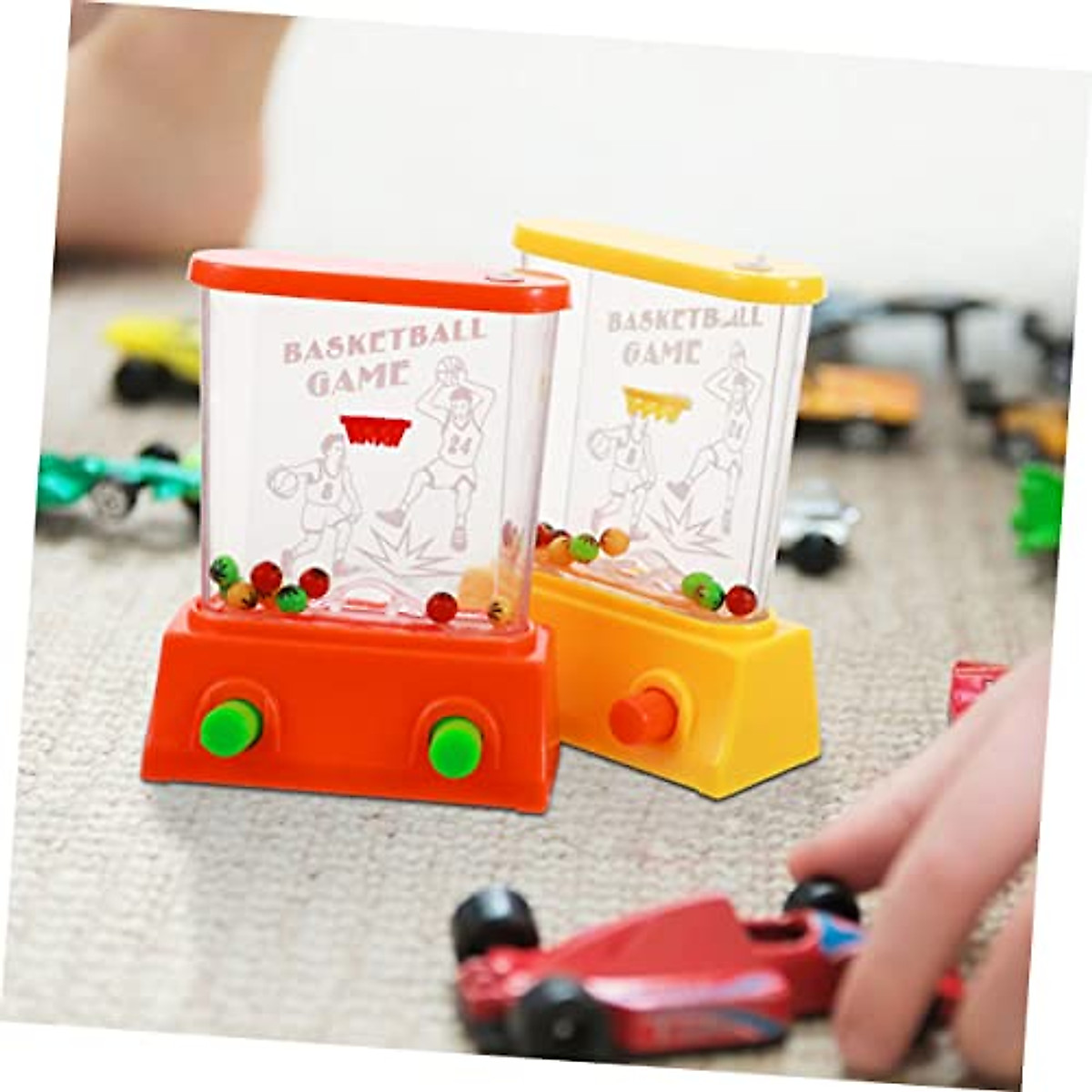 SAFIGLE 4pcs Waterplane Mini Arcade Machine Mini Toys Mini Game Consoles Water Handheld Games Kids Robot Toys Ring Toss Water Ring Toss Toys Decompression Toy Children Toy Child
