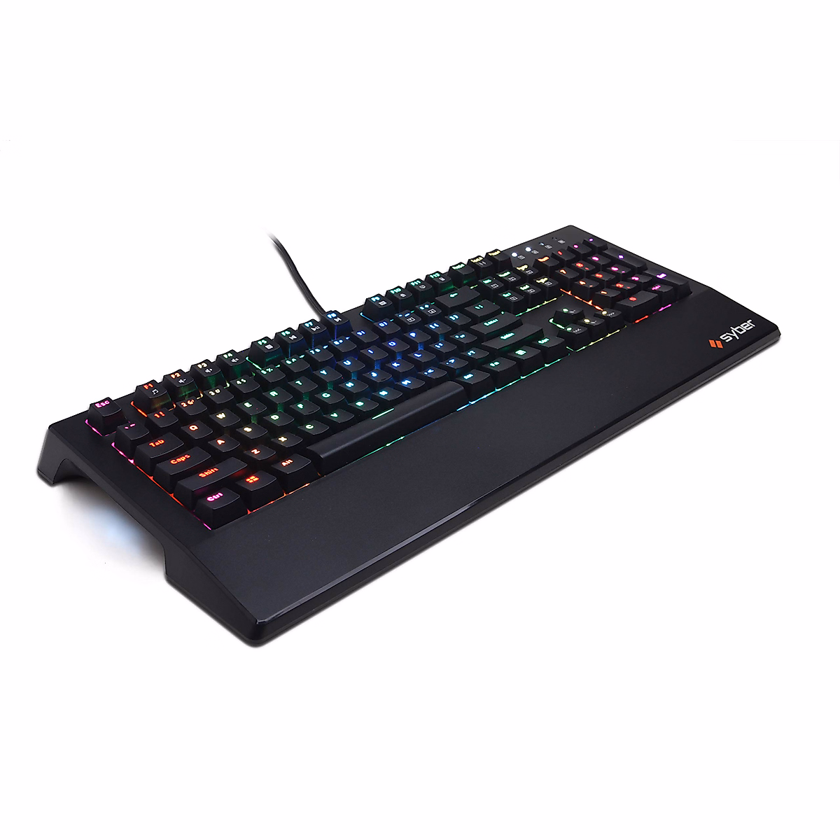 CyberpowerPC Syber K1 SKMBL200 RGB Mechanical Gaming Keyboard with Kontact Blue (Clicky) Mechanical Switches