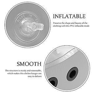 Inflatable Male Mannequin Half Body Torso Shirt Form Display Model Sewing Dress Form for Clothes Display Dressmaker Mannequin