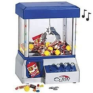 Toy Grabber Claw Machine For Kids – Electronic Arcade-Style Game for Kids and Parties – Ideal For Use With Small Toys / Candy – Features LED Lights and Sound Effects, 13.5 x 10 x 7.5 inches