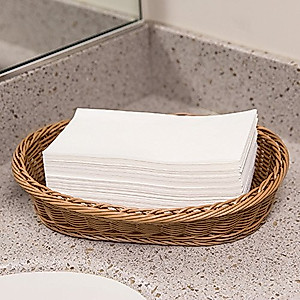 Disposable Guest Towels / Dinner Napkins - 100 Pack.- Elegant, Super Soft & Absorbent - Dining, Entertaining, Weddings, Breakroom, Powder Room. Made In USA
