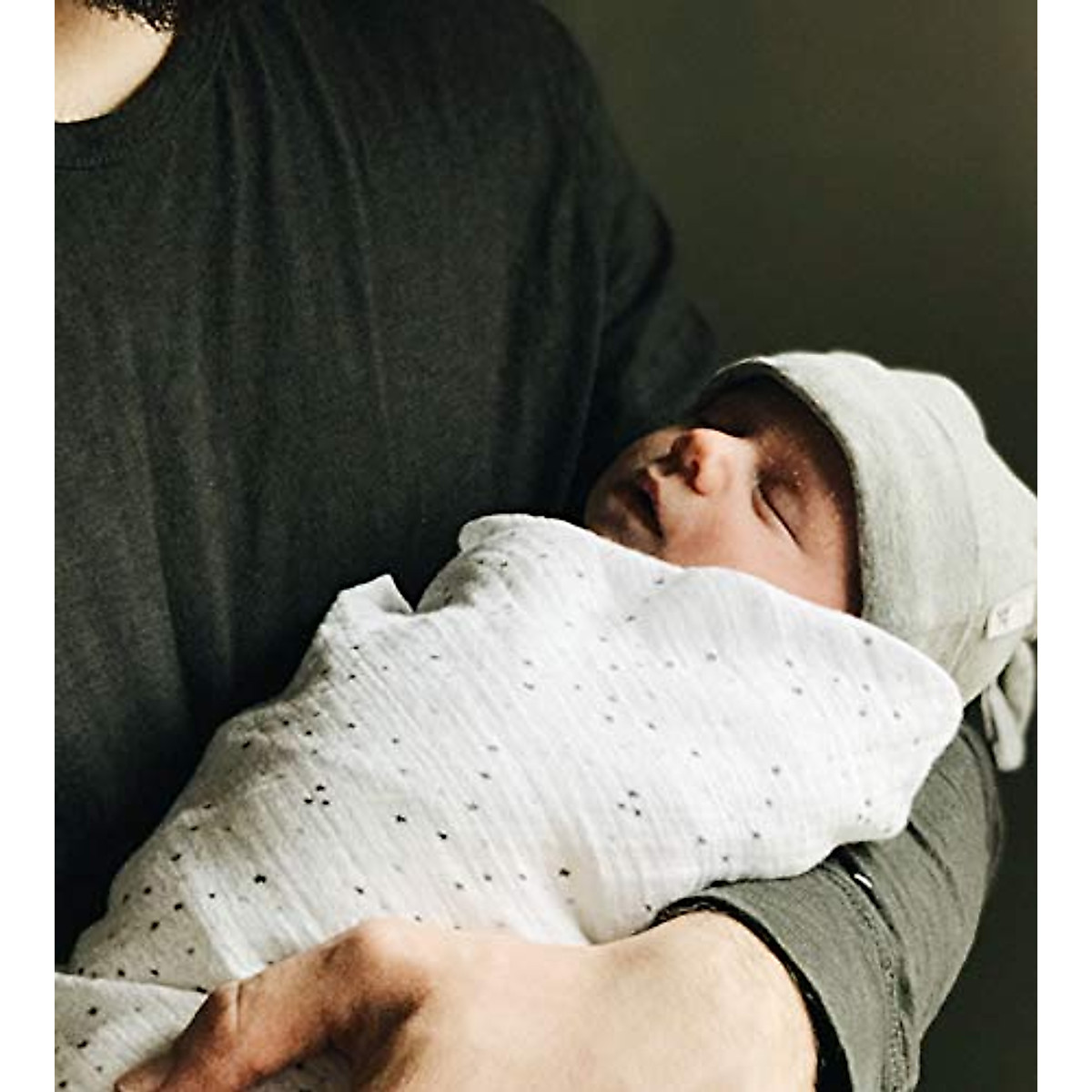 Burt's Bees Baby Swaddles, 100% Organic Muslin Cotton Baby Blankets, Multipurpose Lightweight & Breathable, Pack of 3