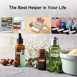 BUTIYOU P15 Label Maker with Tape,Mini Portable Bluetooth Thermal Printer,Multi Creative Label Templates Available for Phone,Easy-Used Office Home Industry Organization USB Rechargeable (White)