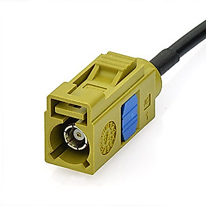 Eightwood Mini Satellite Radio Antenna Fakra K Curry Female Connector Compatible with Sirius XM Car Vehicle Trucks RV HD Hi-Fi Radio Stereo Receiver Tuner 2320-2345MHz