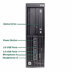 HP ProDesk Z230 SFF Computer Desktop PC, Intel Core i5 3.2GHz Processor, 16GB Ram, 128GB M.2 SSD, 1TB HDD,Wireless Keyboard & Mouse, WiFi | Bluetooth, Windows 10 Pro (Renewed)