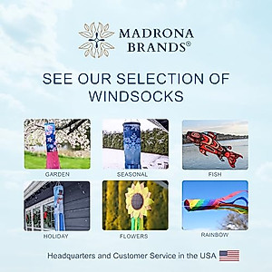 Madrona Brands Butterfly Windsock | Durable Outdoor Hanging Decoration | Yard, Garden, Patio, Lawn and More | 60 Inch