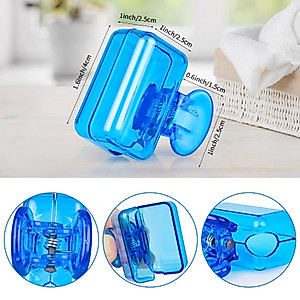 4 Pack Travel Toothbrush Head Covers Cap, Toothbrush Protector Brush Pod Case Protective Plastic Clip for Household Travel, Camping, Bathroom, School, Business