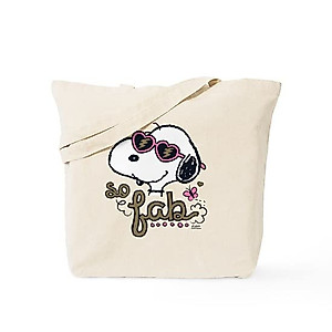 CafePress Peanuts So Fab Canvas Tote Shopping Bag