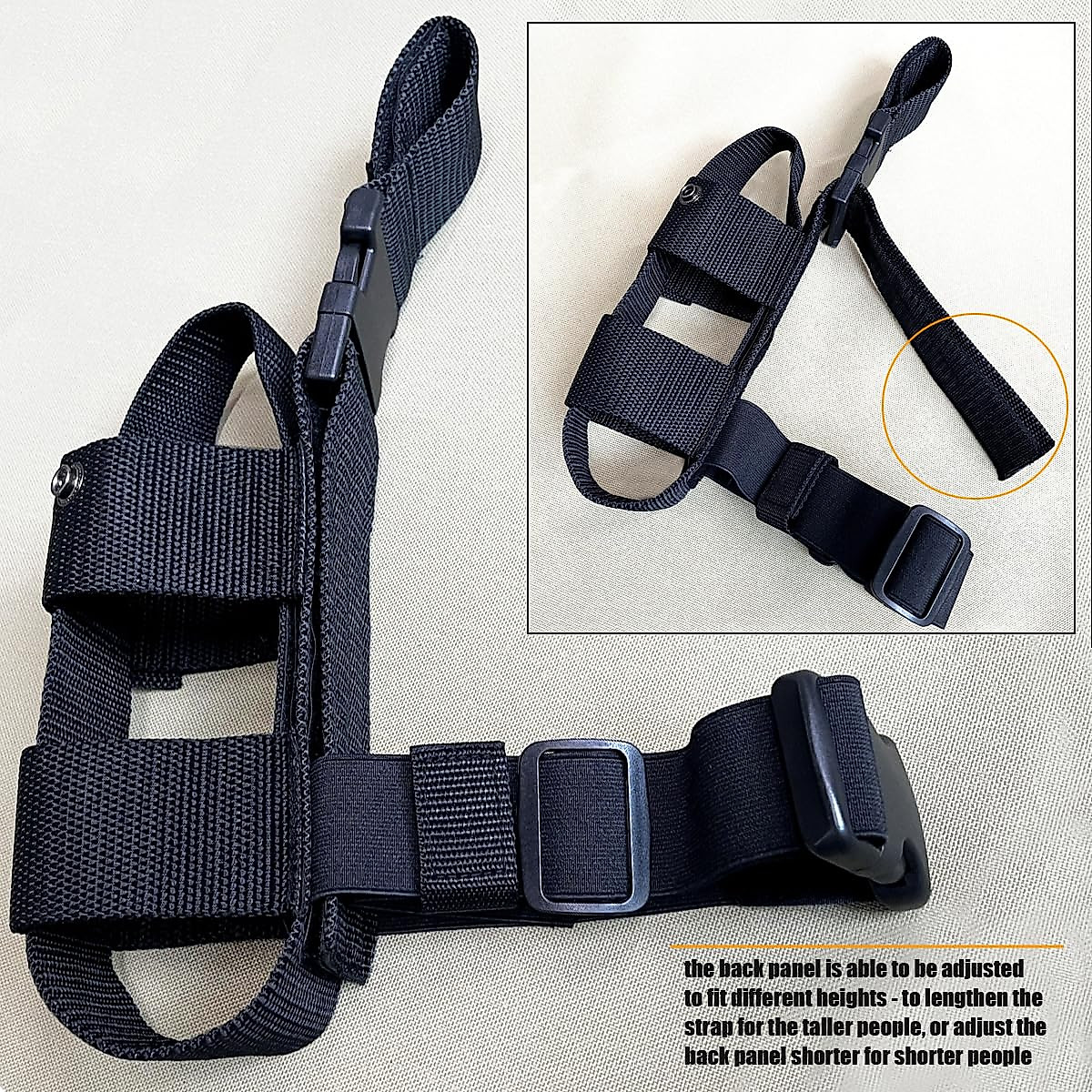 ROCOTACTICAL MK9 Spray Nylon Thigh Holster, Single Leg Drop Holder MK9, MK9 Spray Thigh Holster for Both Right & Left Hand, Pepper Spray Not Included