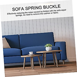 CHILDWEET 20pcs Sofa Spring Clipped Button Cushion Support for Sagging Couch Furniture Repair Kit Sofa Couch Thomasville Furniture Wire Repair Kit Couch Support Plastic Electric Wire Iron