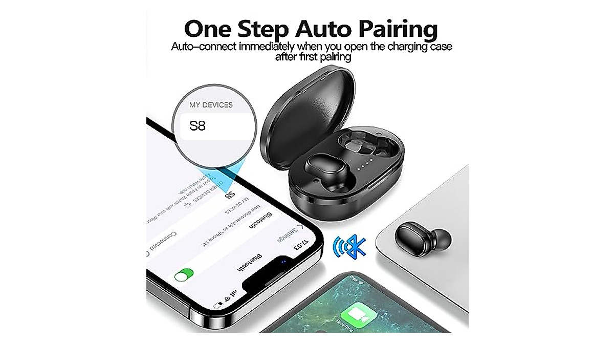 kurdene Bluetooth 5.3 Earbuds with Deep Bass Sound