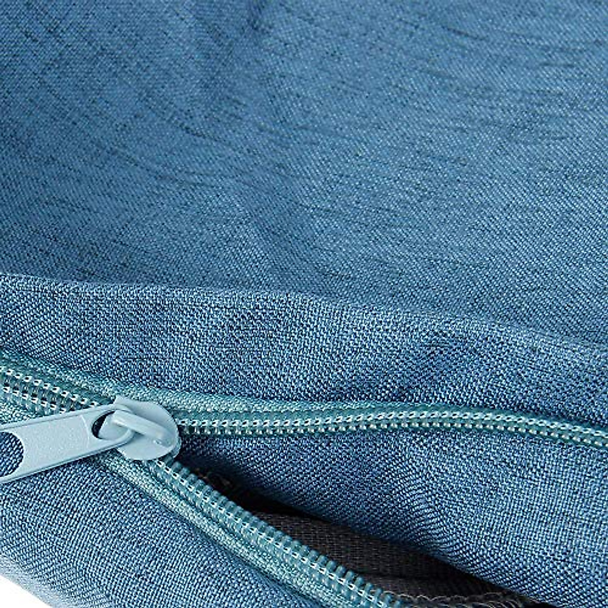 Librao Bean Bag Chair Sofa Cover(No Filler), Lazy Lounger High Back Large Bean Bag Storage Chair Cover Sack for Adults and Kids Without Filling (Blue, M)