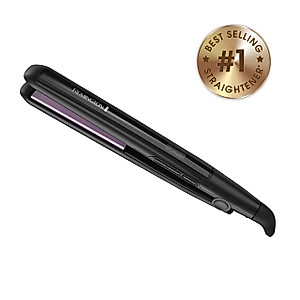 Remington 1 Inch Anti Static Flat Iron with Floating Ceramic Plates and Digital Controls Hair Straightener, Purple, 1 Count, S5502