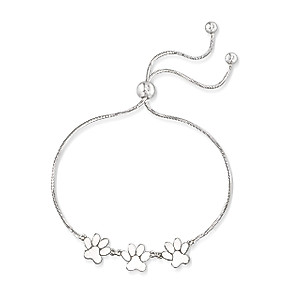 Ross-Simons Paw Print Bolo Bracelet