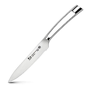 Cangshan N1 Series 59809 German Steel Forged Serrated Utility Knife, 5-Inch