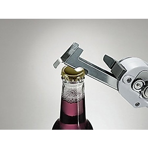 Simposh Multi-Functional Can, Jar & Bottle Opener | Handheld All-in-One Opener for Cans, Jars, Metal Bottle Caps, Plastic Bottle Screw Caps, Pull Tab Cans, Tin Can Lids | Portable Adjustable Manual