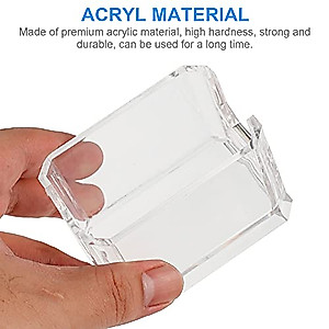 Housoutil Tea Organizer 2pcs Acrylic Tea Bag Boxes Reusable Tea Bag Organizer Square Coffee Bag Box Packets Small Items Sundries Containers for Kitchen Cabinets Countertops Pantry Transparent