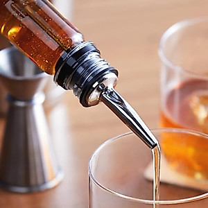 A&A Wonders Premium Whiskey Stones 100% Natural Granite Set Of 9 Chilling Rocks Stone Reusable Ice Cubes For Drinks With Velvet Carrying Pouch, Gift for Whiskey Lovers (Sparks)