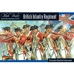Black Powder Revolutionary British Infantry Regiment 1:56 Military Wargaming Plastic Model Kit