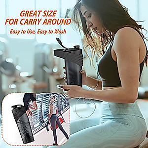 28oz Electric Protein Shaker Bottles, USB Rechargeable Protein Shaker for Protein Mixes Pre Workout Supplement Blender Shaker Protein Bottles Portable Gym Water Bottle Mixer Cup for Coffee Chocolate