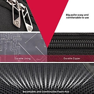 Swissdigital Design Circuit College Business Travel Backpack TSA Friendly Built in USB Charging RFID Protection Fits Laptops up to 15.6" Black (J14-BR)