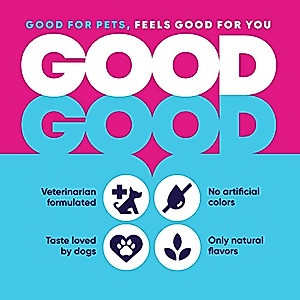 GoodGood Calming Dog Supplements; Helps Manage Stress and Nervousness; Chewable Soft Treats with Ashwagandha, Chamomile, L-Theanine; Probiotics; 90 Natural Flavor Chews