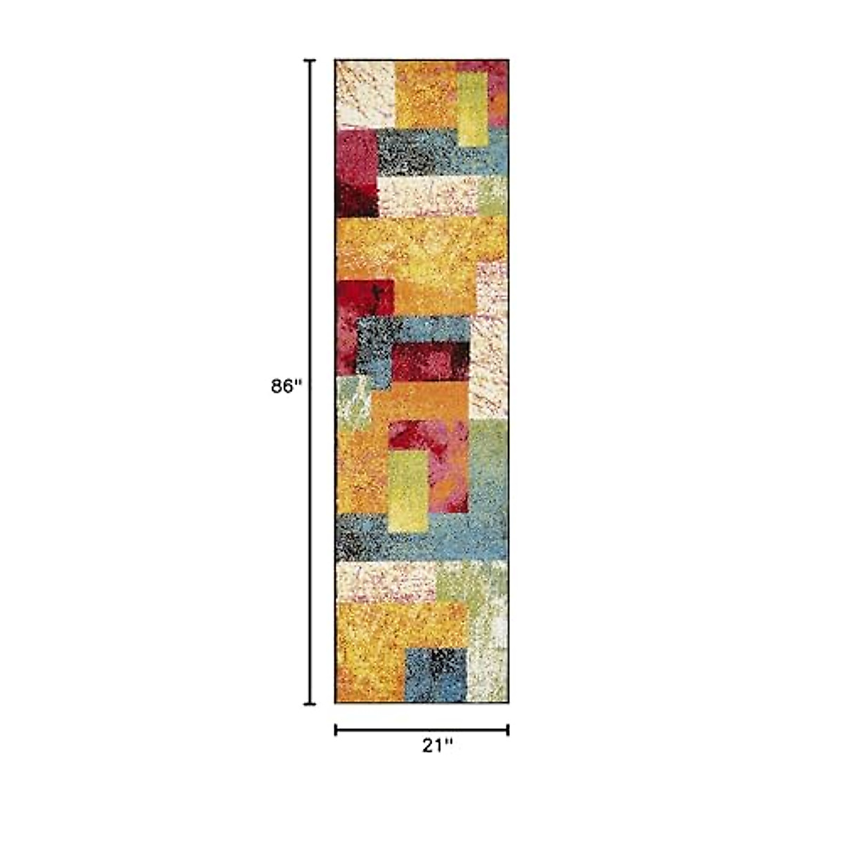 Home Dynamix Splash Scarlet Rug 1'9"x7'2" Ivory/Pink/Orange/Blue