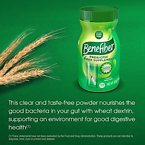 Benefiber Daily Prebiotic Fiber Supplement Powder for Digestive Health, Unflavored - 125 Servings (17.6 Ounces)