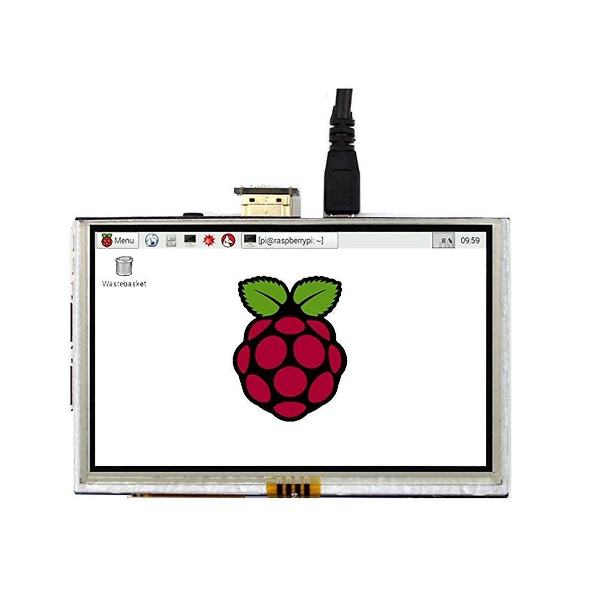 Padarsey 5 inch Touch Screen 800x480 TFT LCD Display HDMI Interface Supports Raspberry Pi 2B 3B 3B+ BB Black, Banana Pi Windows 10 8 7
