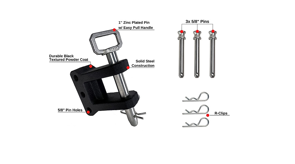 BulletProof Hitches 2-Tang Clevis for Heavy Towing | 20,000 lbs