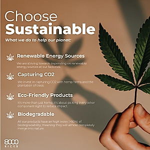 8000Kicks Everyday Hemp Backpack - Lightweight and Weatherproof Backpack for Work and Travel with Anti-theft pocket and Spacious Interior (Navy)