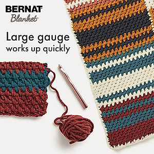 Bernat Blanket BB DEEP SEA Yarn - 2 Pack of 300g/10.5 oz - 100% Polyester - #6 Super Bulky - 220 Yards - Knitting/Crochet