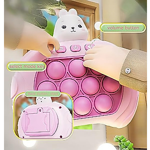 Quick Push Bubble Competitive Game Console Series ,Series Creative Decompression Game Console,Decompression Puzzle Game Machine Multiple Game Modes Toy for Kids