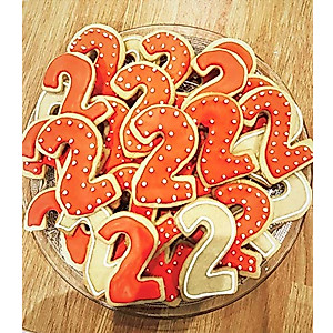 Number Two / #2 Cookie Cutter, 3.25" Made in USA by Ann Clark