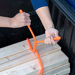 Nite Ize Gear Mega Twist Tie - 64-Inch - Reusable Gear & Zip Ties - Electric Cord Organizers - Cords - Bright Orange