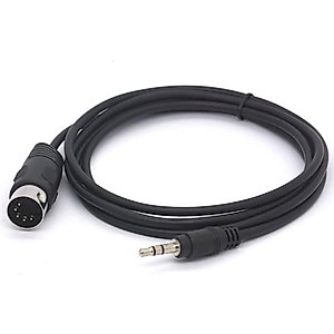 PIIHUSW MIDI Cable, 3.5mm 1/8 inch TRS Stereo Male Jack to 5 Pin Din Plug Converter Cord Audio Cable (1.5meter)