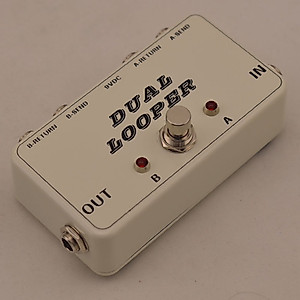 New True-Bypass Looper Effect Pedal Guitar Effect Pedal Looper Switcher true bypass guitar pedal White dual Loop switch