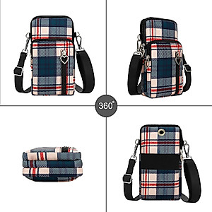 DOB SECHS Crossbody Wallet,Crossbody Bags for Women,phone purse,Shoulder Strap Wallet Pouch, for Women Mini Crossbody Sports Cell Phone Purse-Black