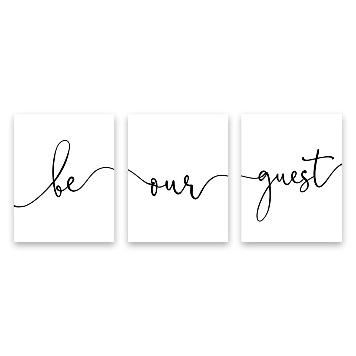 Goldie Days Be Our Guest Set of 3 Wall Decor Guest Room Prints