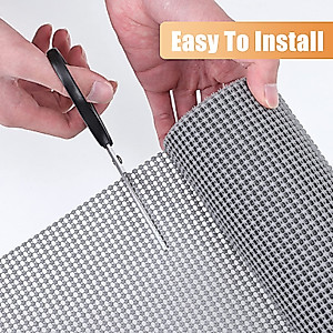 BAKHUK Grip Shelf Liner, Non-Adhesive 17 Inch x 25 Feet Cabinet Liner Durable Organization Liners for Kitchen Cabinets Drawers Cupboards Bathroom Storage Shelves (Gray)