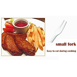 Silicone Cooking Chopsticks with Measuring spoon and fork,Safe Frying,Hot Pot,Seasoning spoon,Measuring spoon,Dessert fork,Fruit fork,Toothpick fork. (Green (tail spoon + fork))