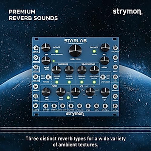 Strymon Starlab Time-Warped Reverberator Eurorack Reverb Module with Modulation and Karplus-Strong Synthesis, Blue