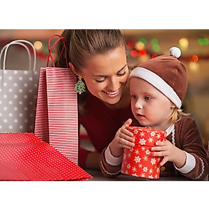 Christmas Tree Earrings for Women Lights Linear Sparkling Rhinestone Colored Christmas Tree Earrings Holiday Christmas Jewelry Gift