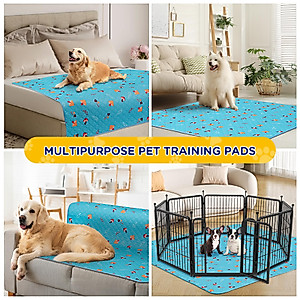 Sunheir Washable Pee Pads for Dogs, Reusable Dog Pads Extra Large Non-Slip Dog Pee Pads, Waterproof & Extra-Absorbent Pet Training Pads for Puppy Playpen, Crate, Whelping Box, Potty Training, 72"x 72"