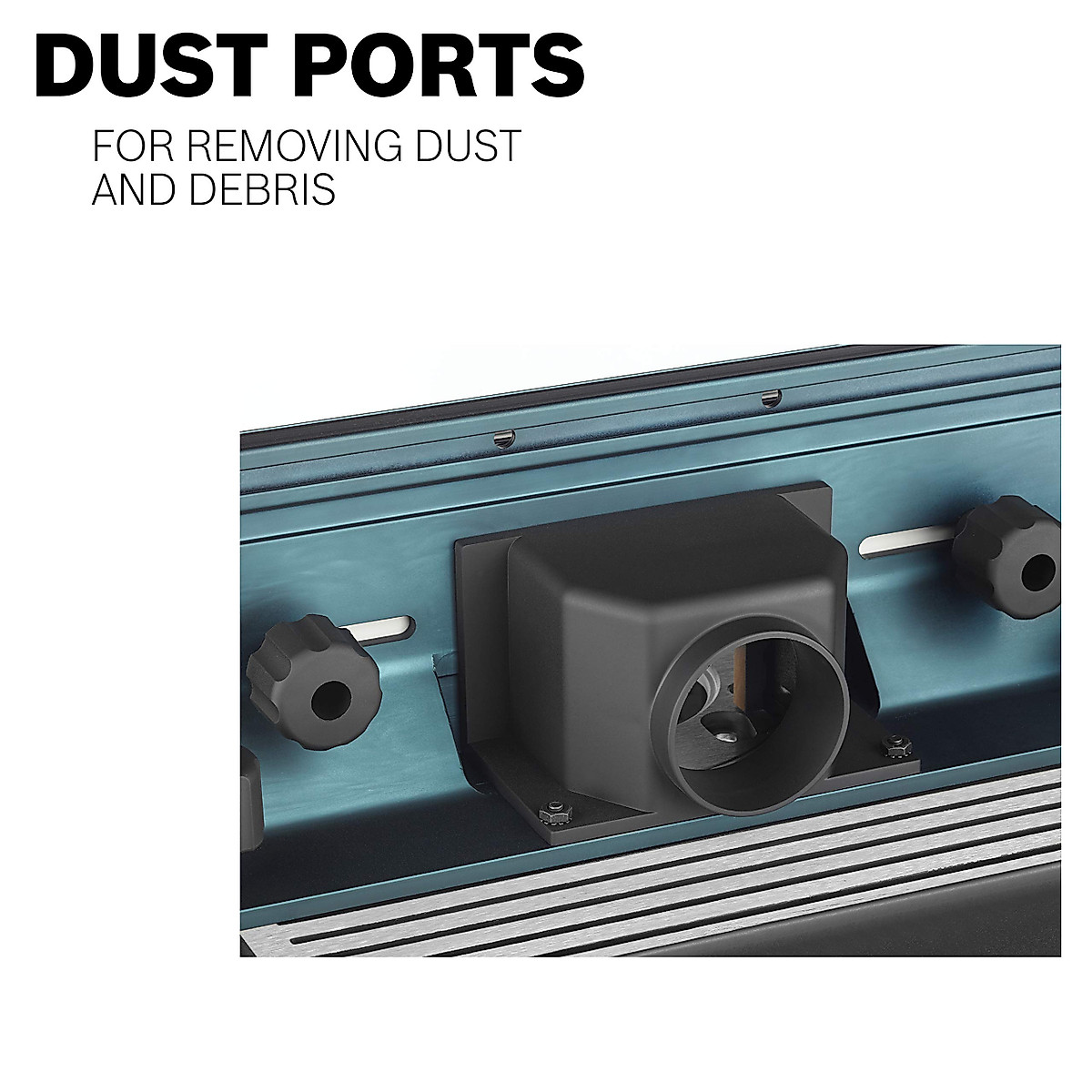 BOSCH RA1181 Benchtop Router Table and RBS010 1/2-Inch and 1/4-Inch Shank Carbide-Tipped All-Purpose Professional Router Bit Set, 10-Piece